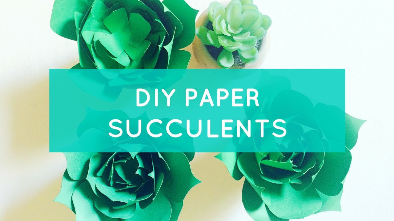 How To: DIY Paper Succulents - YouTube