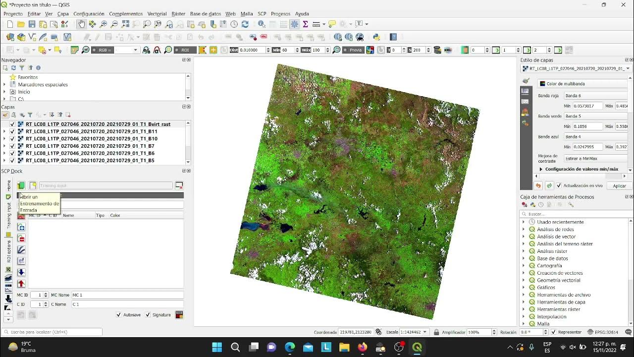 Casificación de imagenes con SCP en QGIS 3 - YouTube
