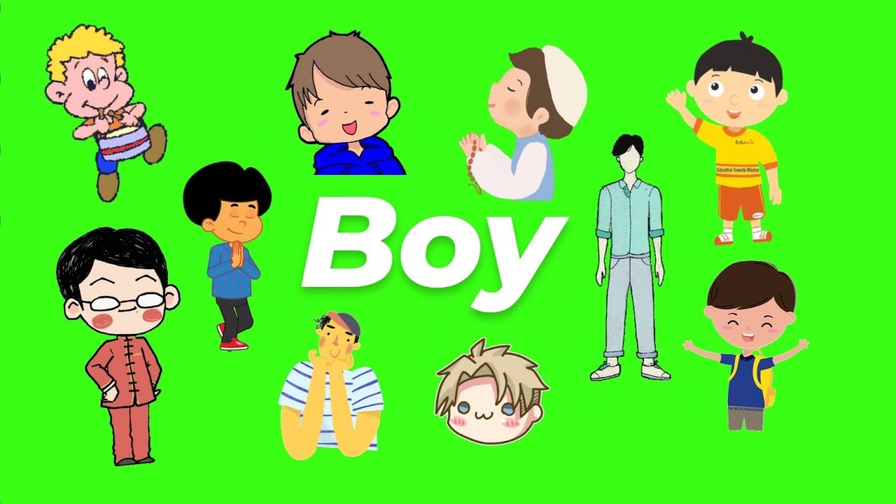 Animated Boy GIF Green Screen Pack (Free Download) - YouTube