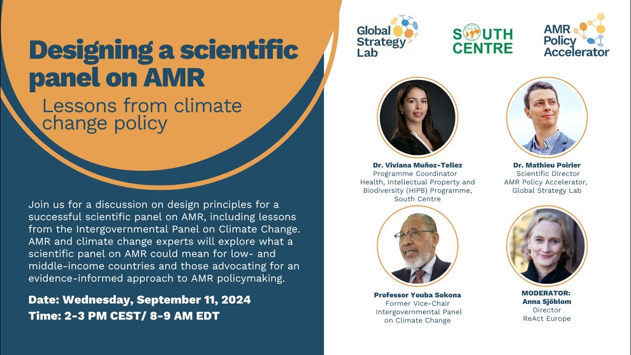 Designing a scientific panel on AMR – Lessons from climate change ...