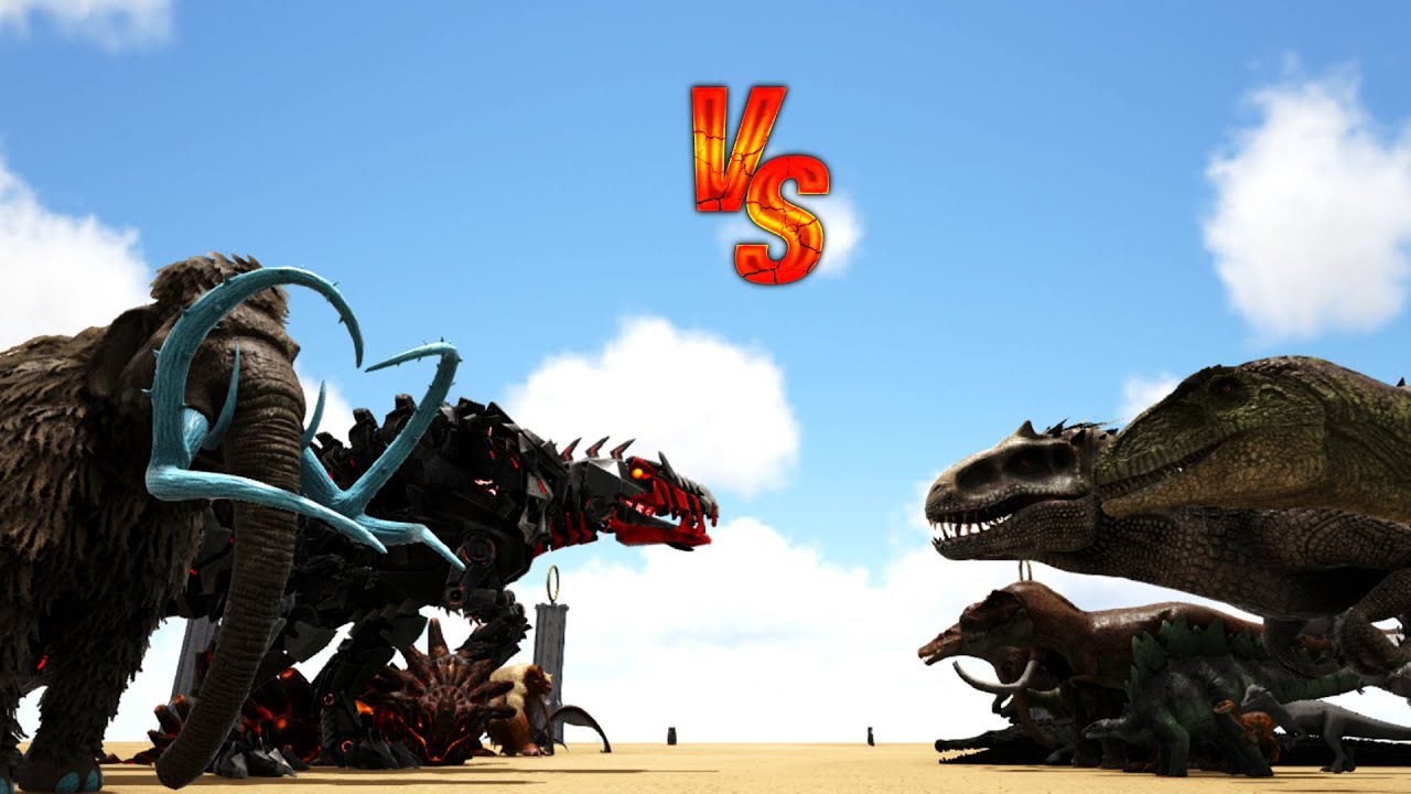 Brute Creatures vs Jurassic Park Expansion Mod Creatures || Ark Battle ...