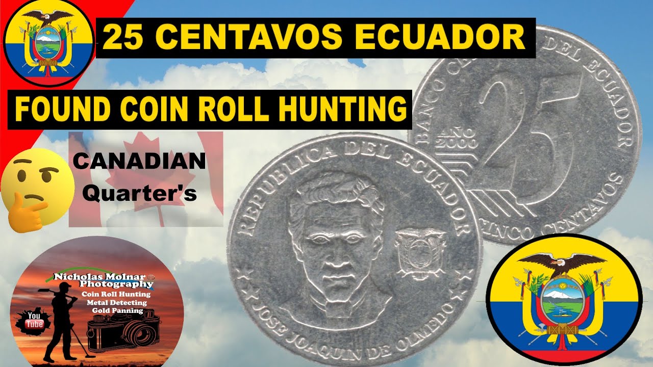 2000 ECUADOR 25 CENT Coin Found CRH - YouTube