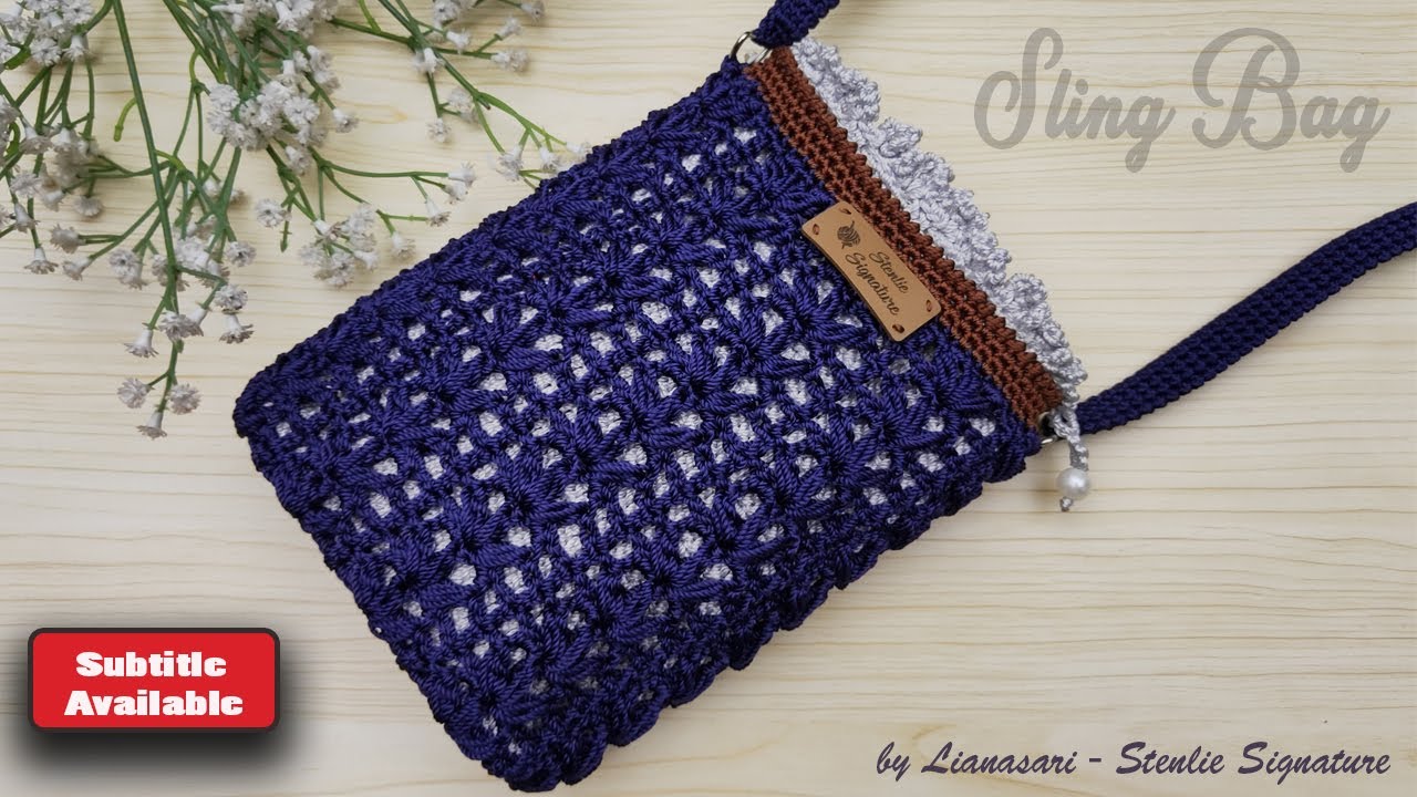 Tutorial Tas Hp Rajut Mudah untuk Pemula - TAS HP RAJUT MODEL SERUT TERBARU - YouTube