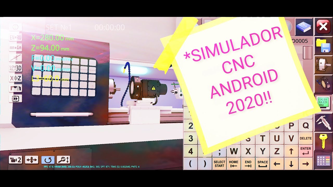 SIMULADOR CNC PARA ANDROID 2020, SIMULADOR TORNO CNC, SIMULADOR CNC ...