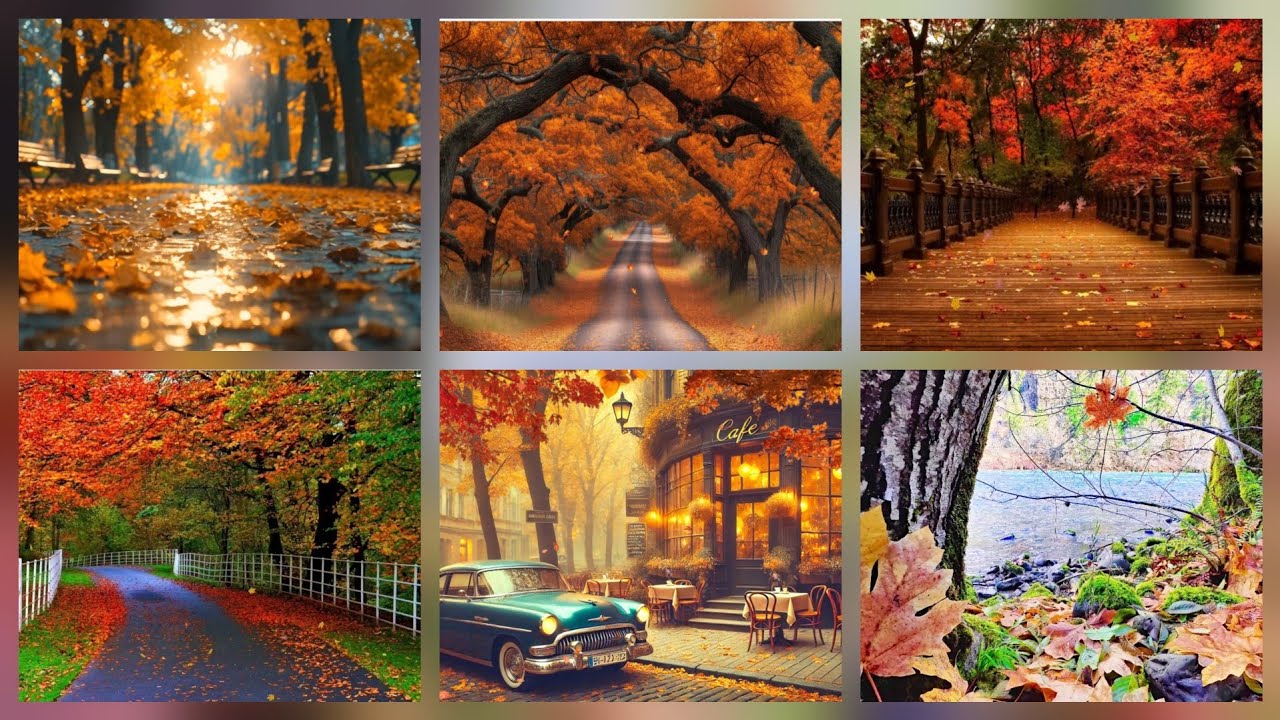 Enjoy Fall Season Relaxing Nature | Autumn Leaves Falling | Forest ...