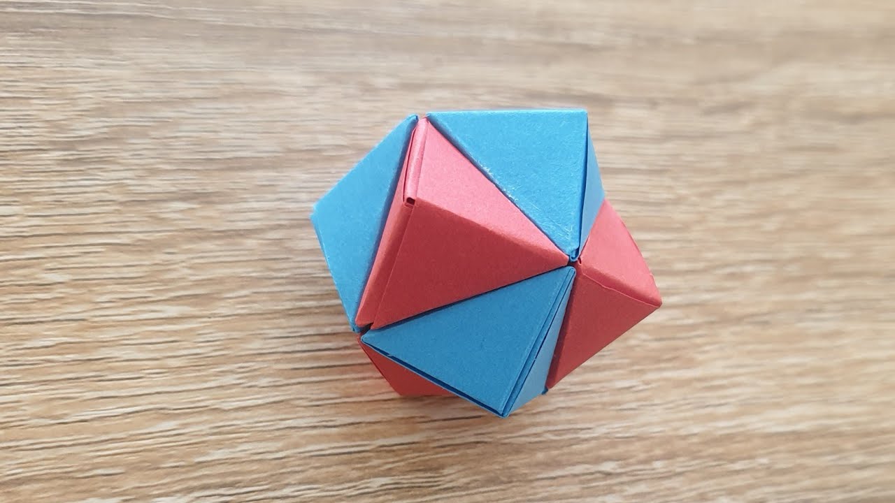 Origami Icosahedron Octahedron Cube Modular Origami : 5 Steps