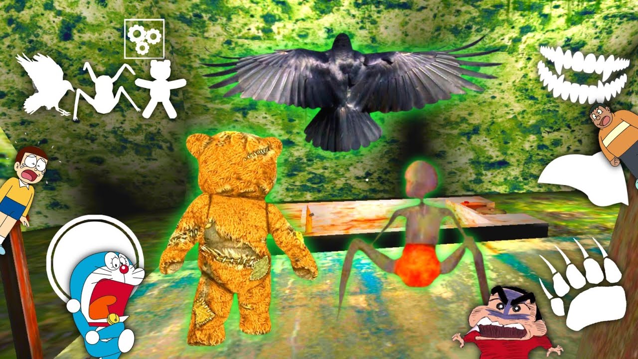 Granny Ka Teddy, Pet Crow, Spider Baby Banke Kiya Boat Escape in Granny ...