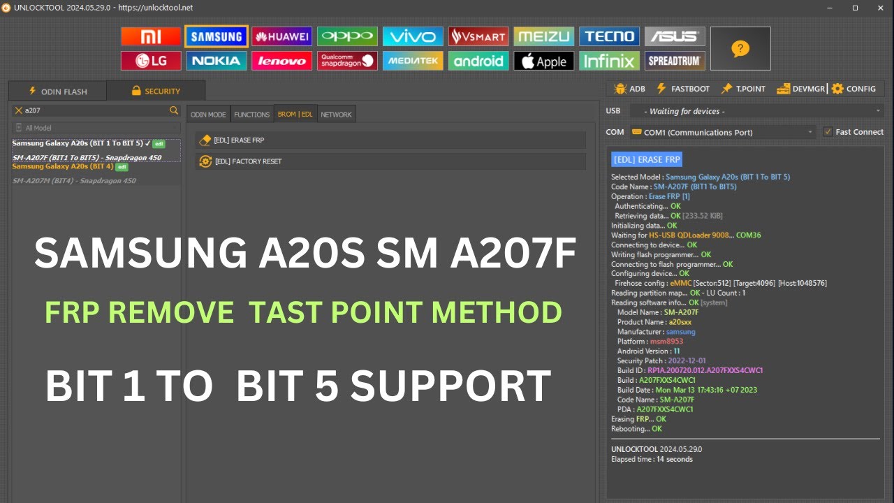 Samsung A20s SM A207F FRP Remove unlock toll tast point method New ...