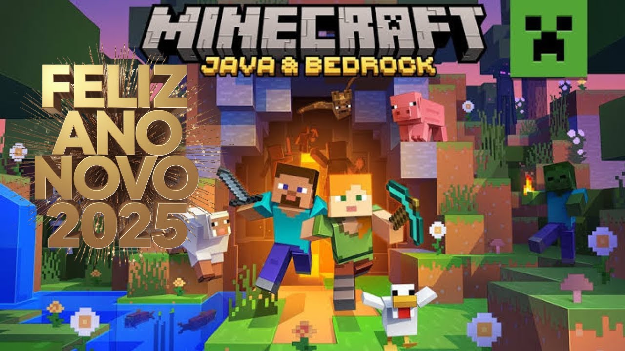🎊LIVE MINECRAFT BEDROCK2025 ♥️ -"FELIZ ANO NOVO - YouTube