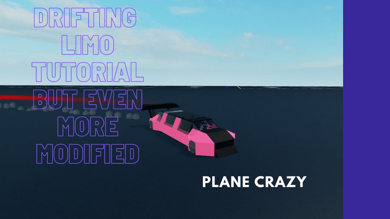 Roblox plane crazy drift car tutorial BUT more modified - YouTube