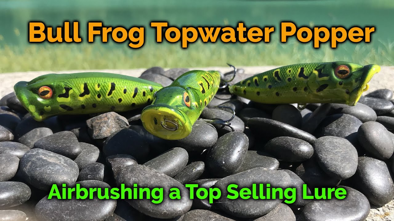 Bullfrog Topwater Poppers - Airbrushing a Top Selling Lure - YouTube