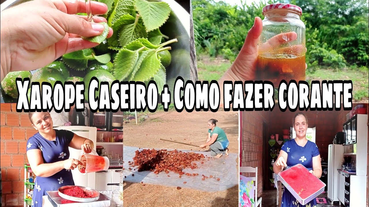 XAROPE Caseiro fácil de fazer /Mostrei como faço meu corante (colorau ...