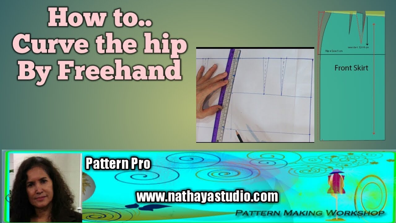 Pattern Making,How to curve the hip by freehand, Easy step ...