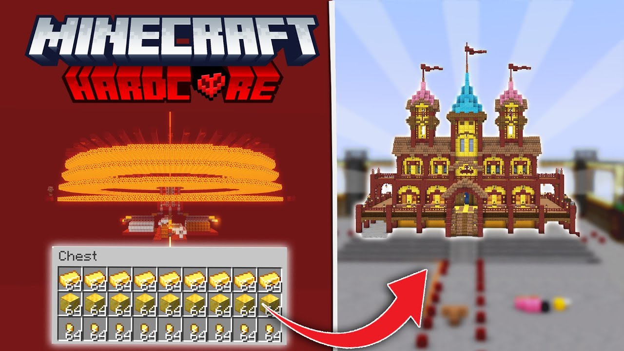 I BUILD INFINITE GOLD & XP FARM |MAKING A GOLD CASTEL MINECRAFT 1.19 ...