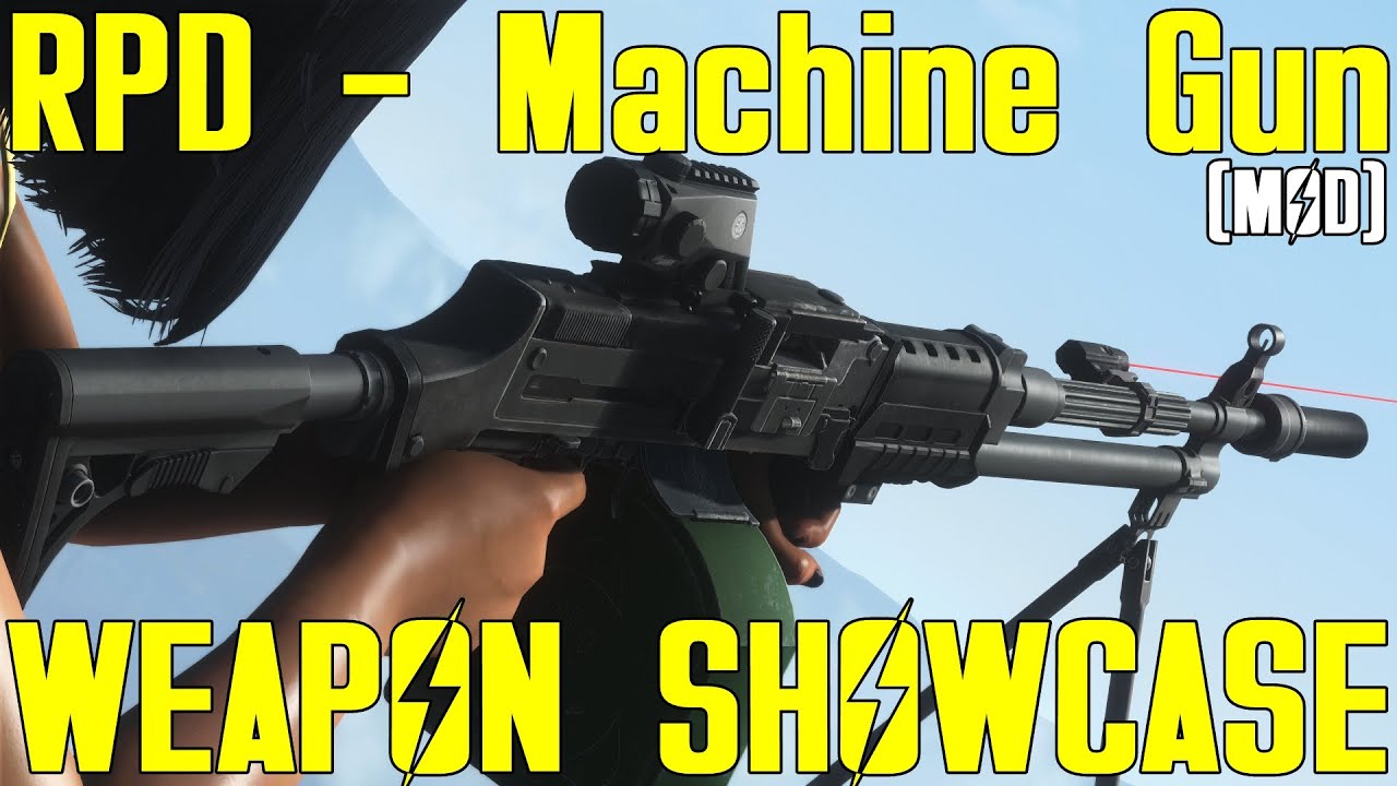 Fallout 4: RPD - Machine Gun - Weapon Mod Showcase - YouTube