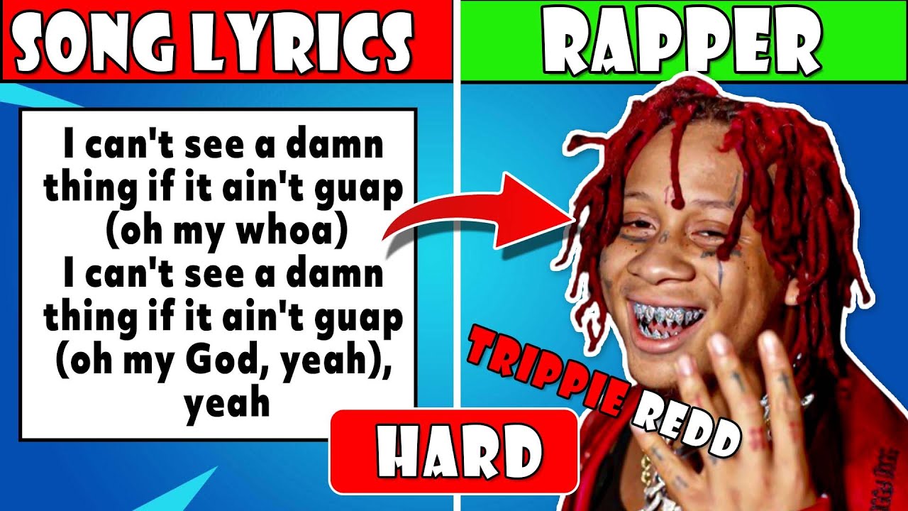 Guess The Rapper By Their Lyrics🎵🎶 | 99% will Fail | HARD VERSION | Rap ...