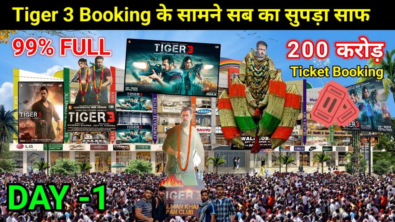 Tiger 3 Ticket Booking के सामने सब का सुपड़ा साफ | Tiger 3 Overseas Booking All Time High 🔥🔥 ...