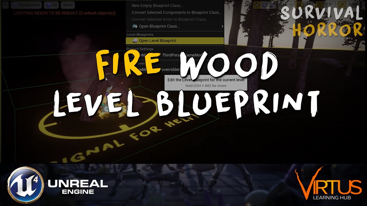 Wood Fire Blueprint Script - #32 Creating A Survival Horror (Unreal ...