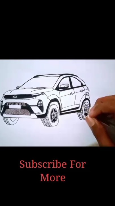 Sketch of Tata Nexon || Tata Nexon Drawing. #trending #viral #drawing #nexon #tata #automobile # ...
