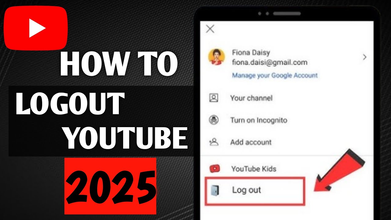 How To SIGN OUT From Your YOUTUBE ACCOUNT - YouTube
