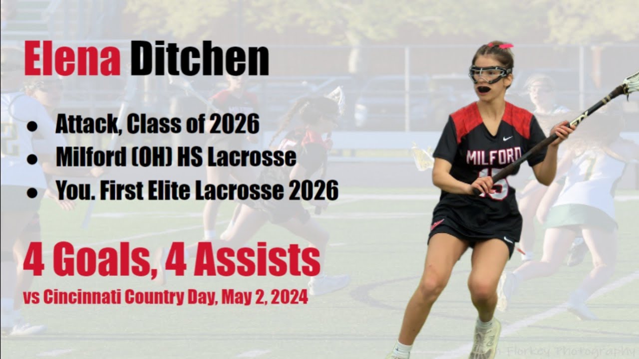 Elena Ditchen, Class of 2026, Milford (OH) HS, Highlights vs ...