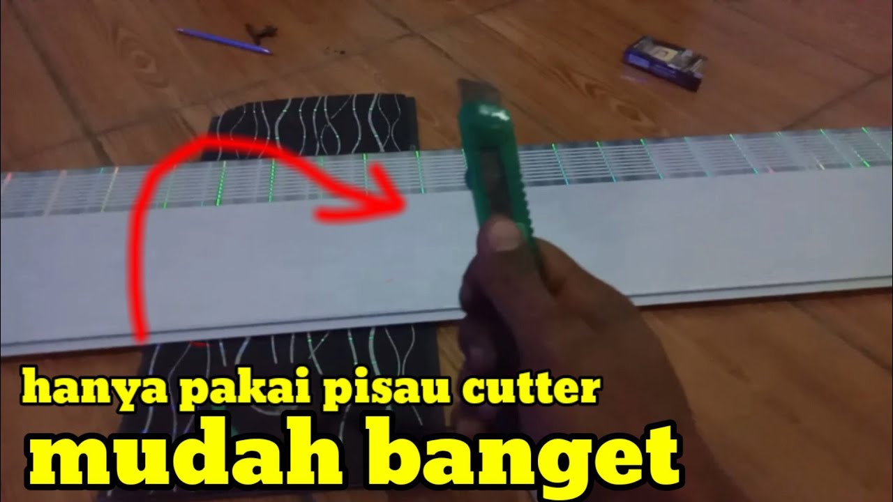 CARA MEMOTONG PLAFON PVC YANG BENAR - YouTube