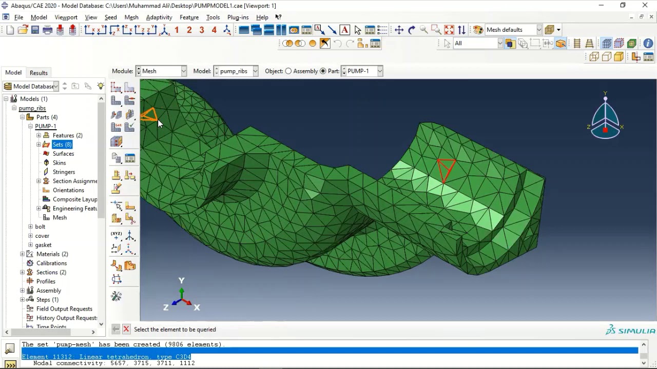 Abaqus Tutorial 7 (Pump Part 2) - YouTube