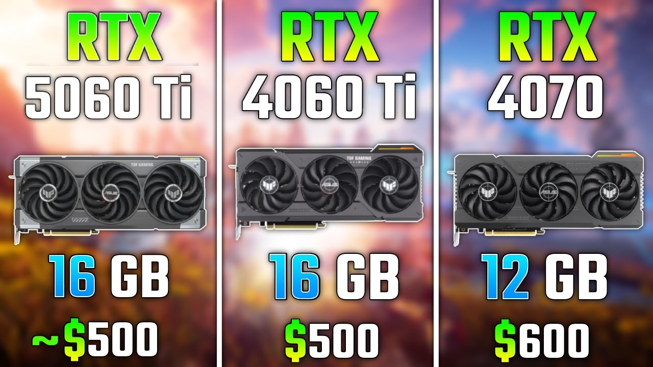 RTX 5060 Ti vs RTX 4060 Ti vs RTX 4070 | Test in 7 Games - YouTube