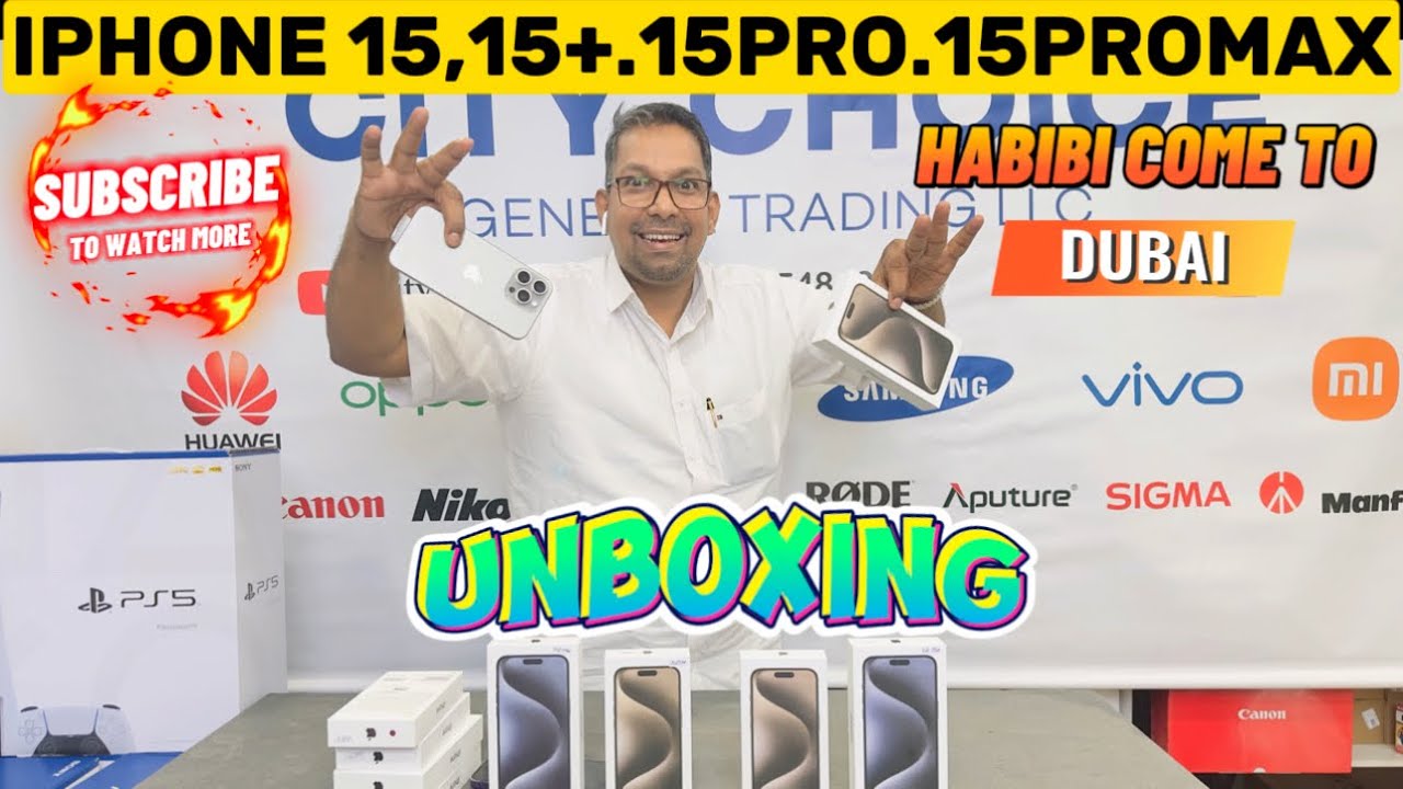 FINALLY IPHONE 15 AVAILABLE IN DUBAI CITY CHOICE | IPHONE 15 unboxing ...