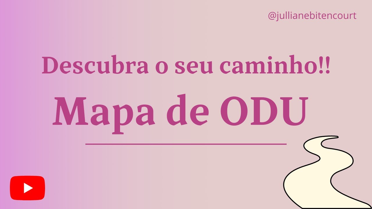 Descubra o seu caminho- Mapa de ODU - YouTube