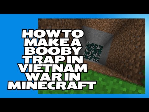 How to make a booby trap in Vietnam war in Minecraft - YouTube