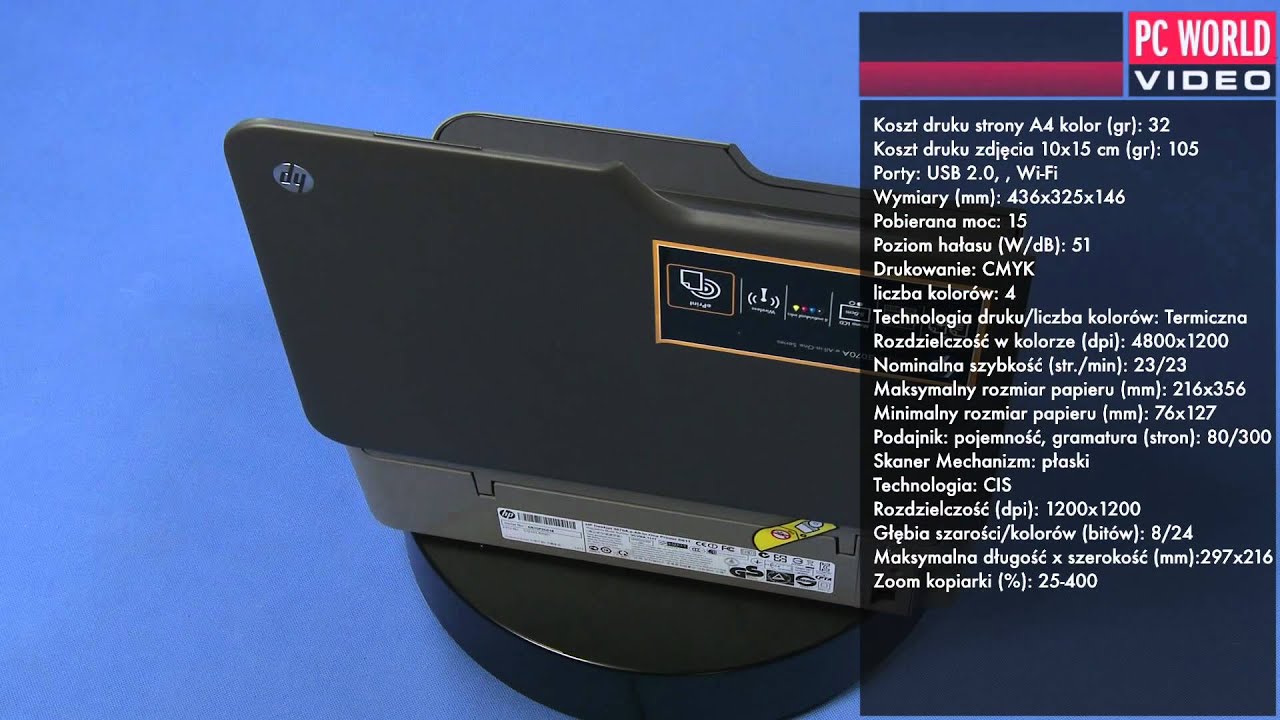 Hewlett-Packard Deskjet 3070A B611 - test PC World - YouTube