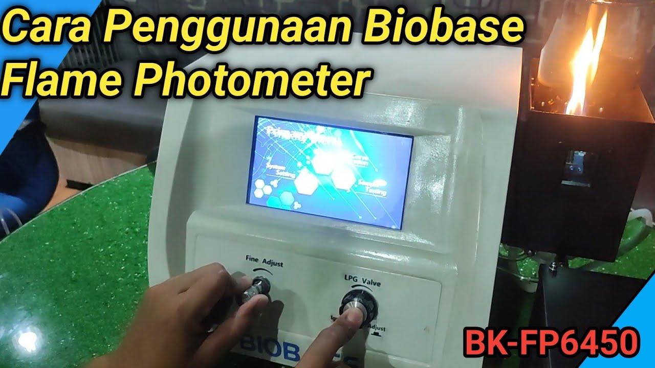 Cara Penggunaan Biobase Flame Photometer BK-FP640 - YouTube