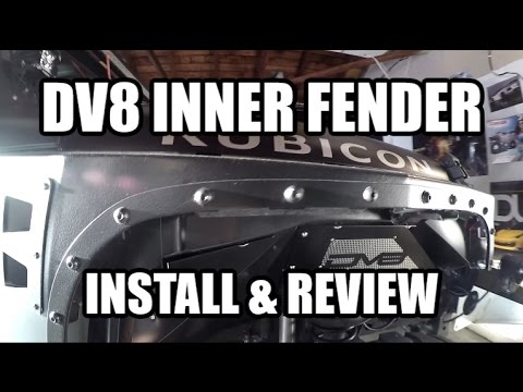 JEEP - DV8 Inner Fender Install & Review - YouTube