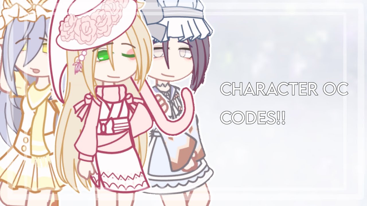 character oc codes!! ,gacha club - YouTube