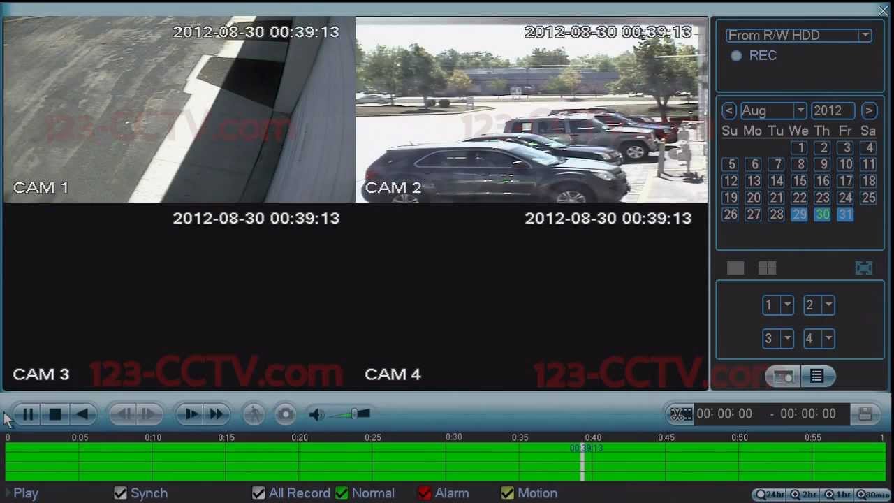 123CCTV Review: Playback of recorded video on DVR Recorder - YouTube