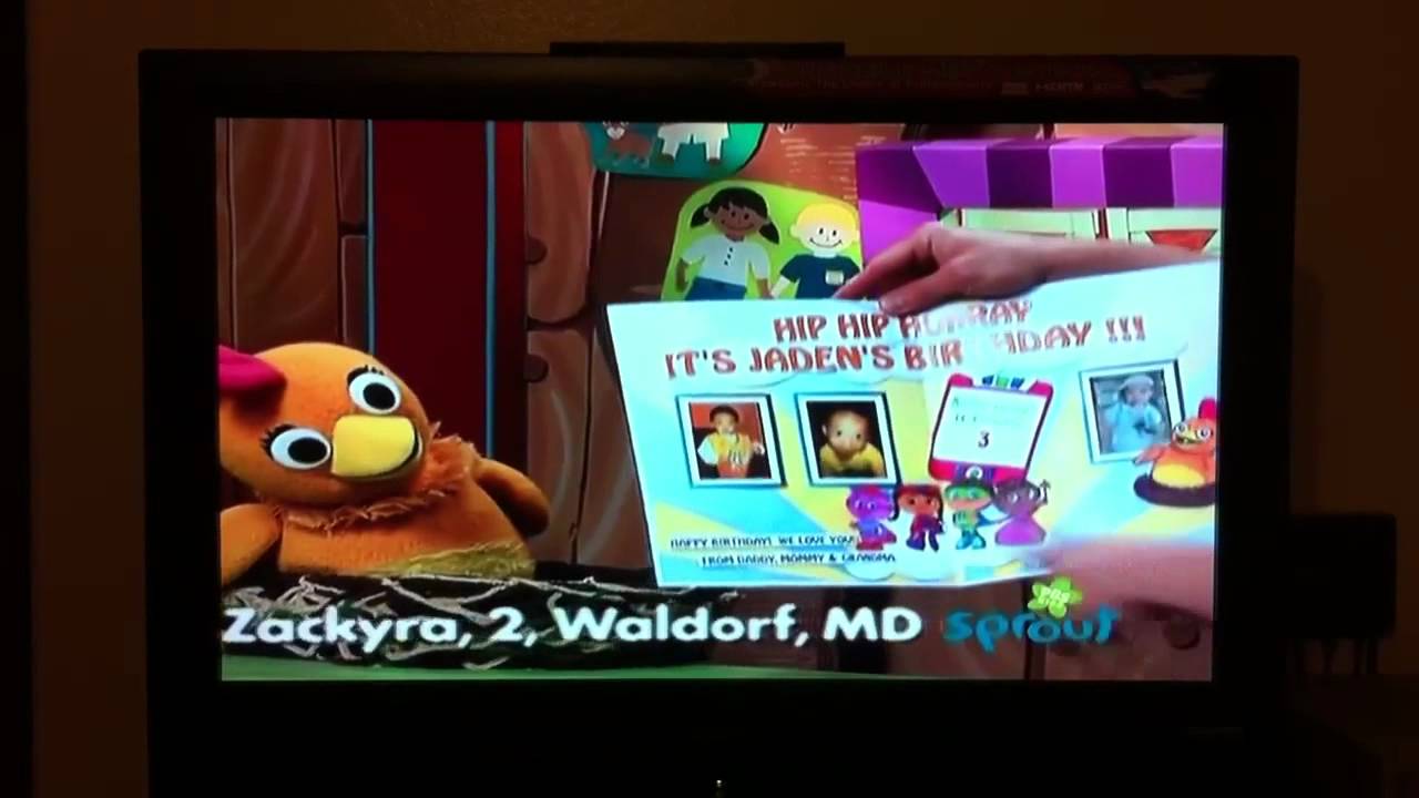 Jaden's birthday card on Sprout TV - YouTube