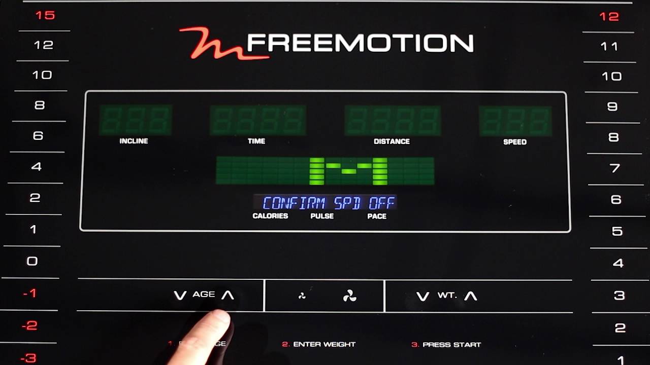 Console Controls, FreeMotion Commercial Treadmill - YouTube