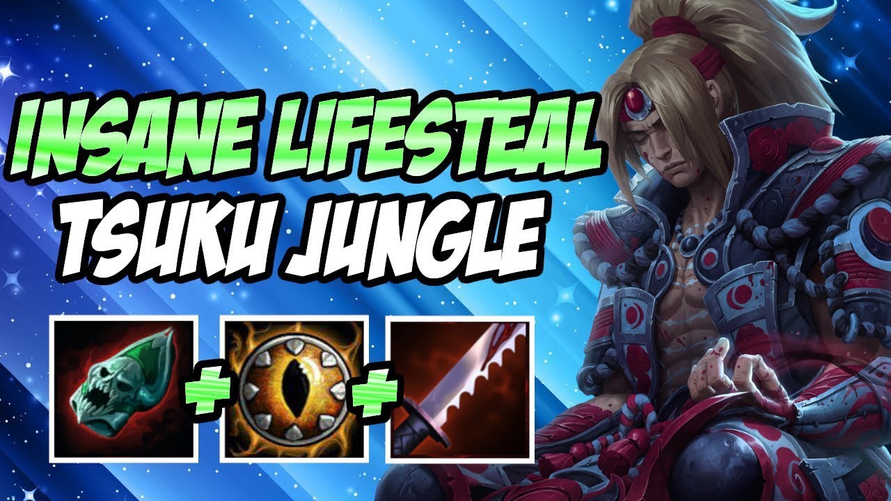 INSANE LIFESTEAL BUILD! | TSUKUYOMI JUNGLE | GRANDMASTERS S8 SMITE ...