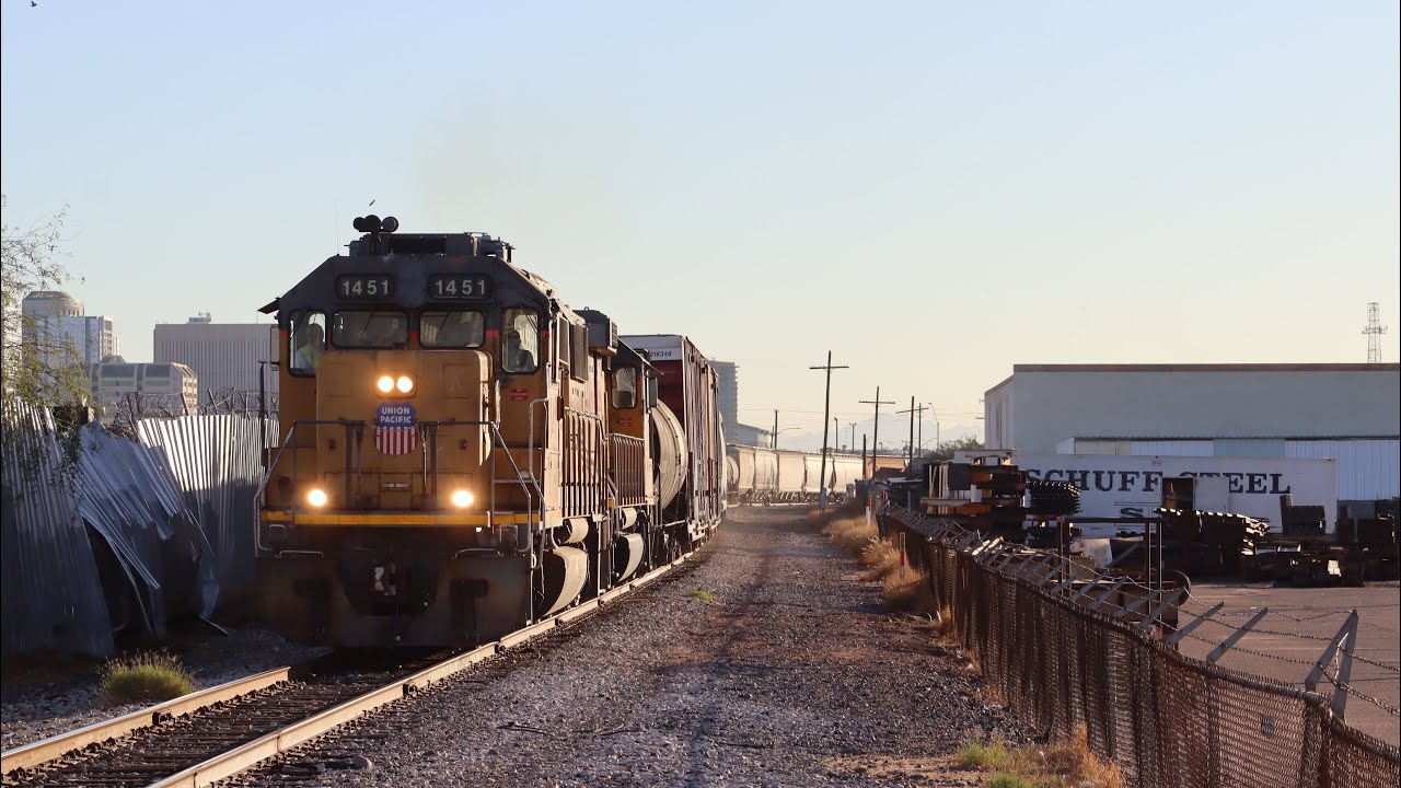 Trains in Glendale & Phoenix, AZ 11/08/23 Feat. BNSF 529 on point, UP ...