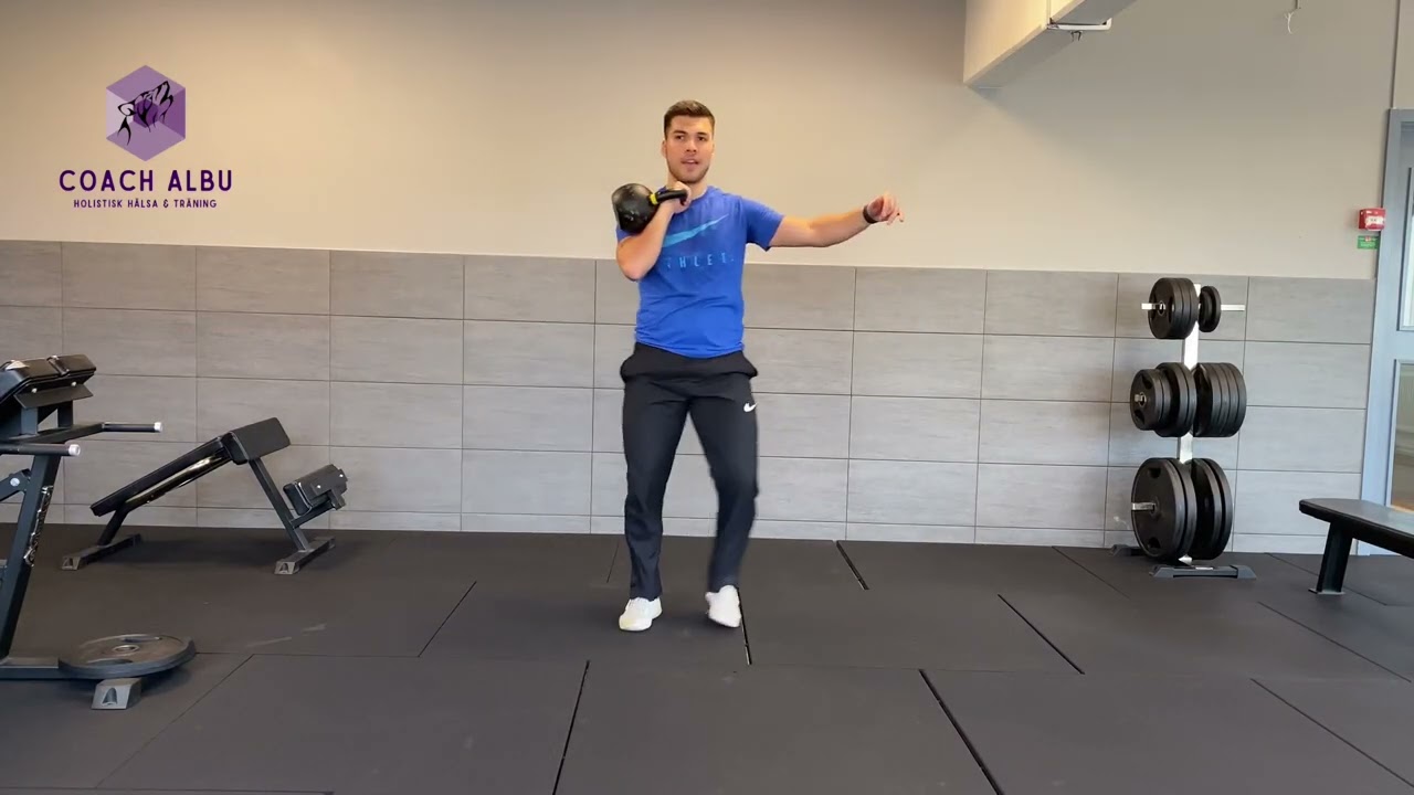 KB Front Rack Lateral Lunge - YouTube