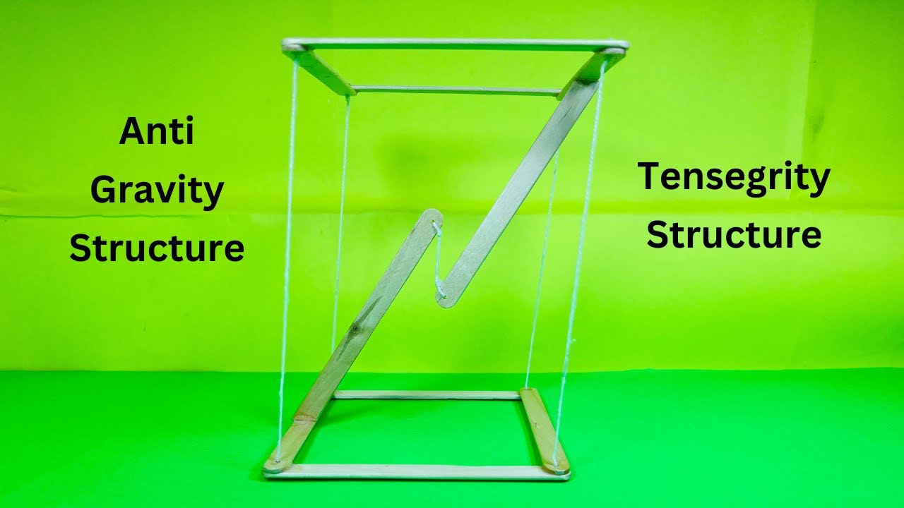 How to make an Amazing Tensegrity Structure | Anti-Gravity Structure ...