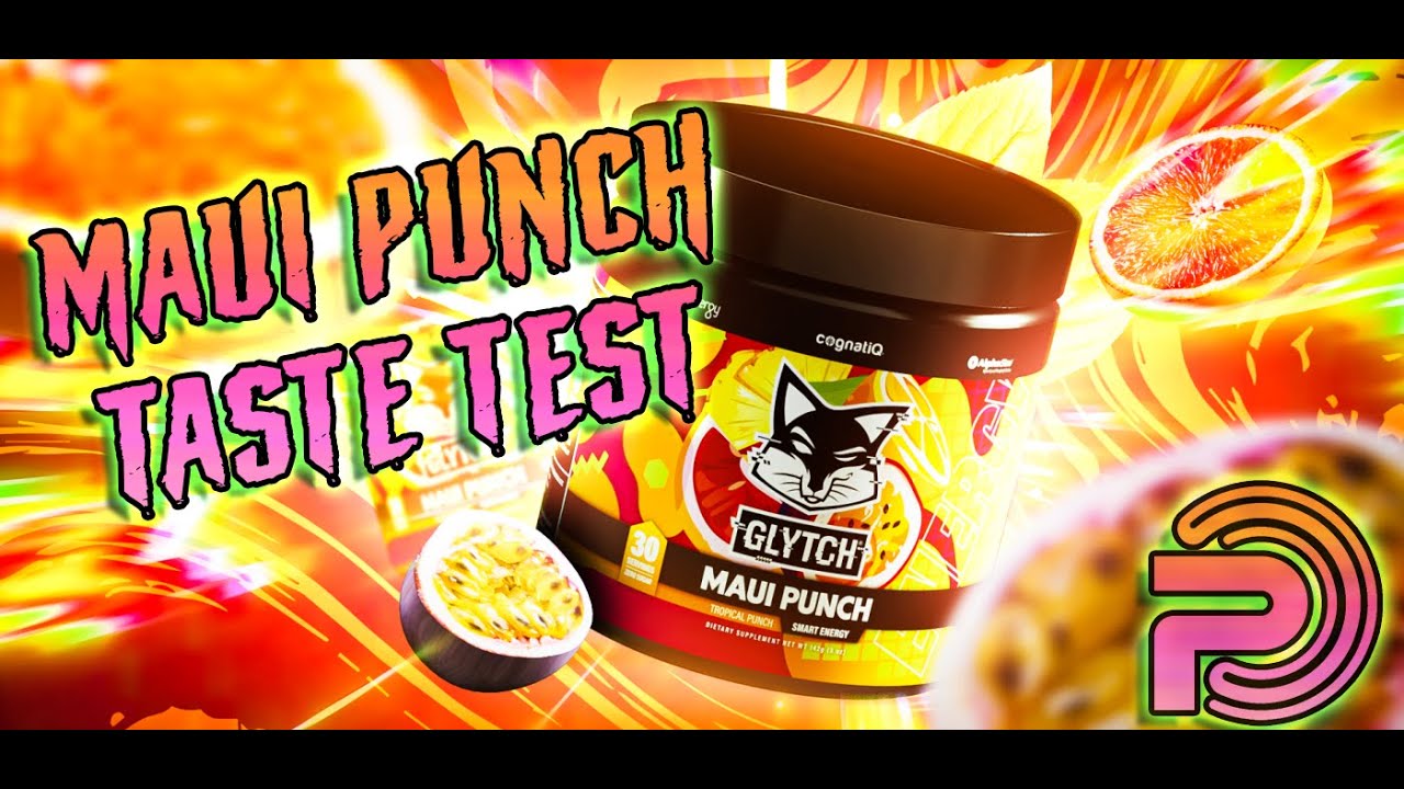 Glytch Energy Maui Punch Taste Test - YouTube