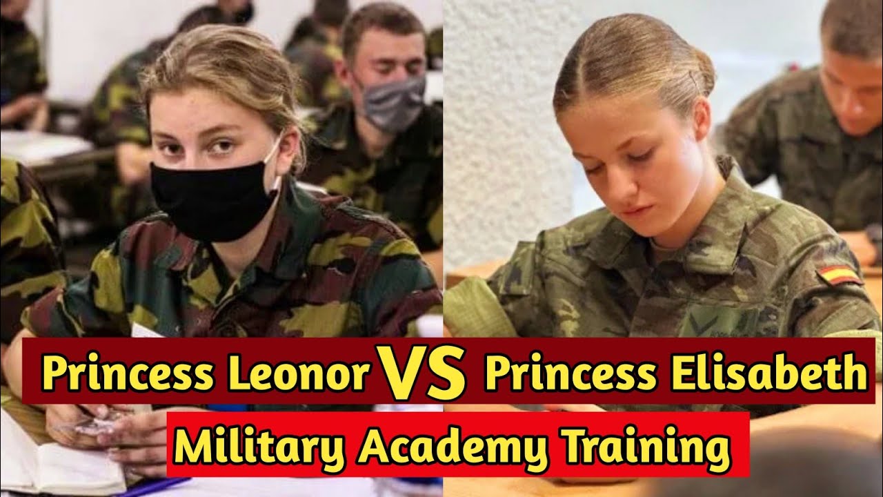 Princess Leonor VS Princess Elisabeth Shows actions during military ...