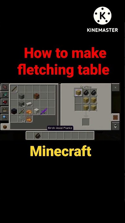how to make fletching table in Minecraft l Minecraft 16 - YouTube