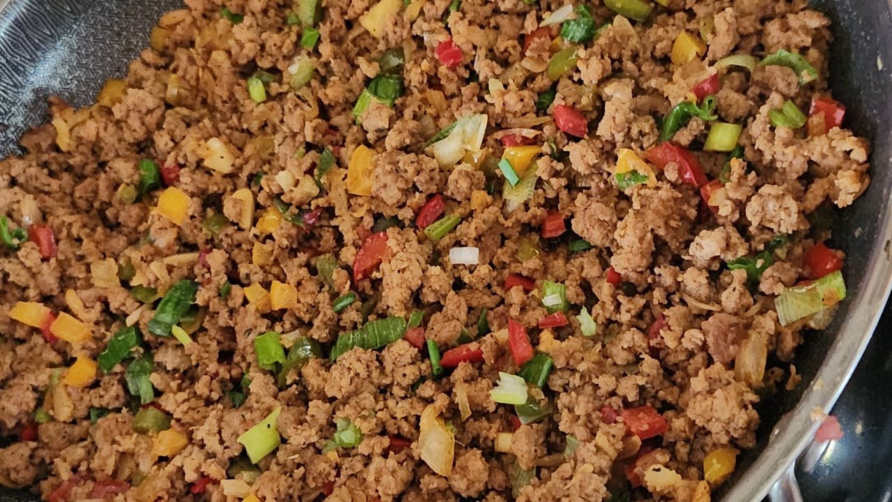 Ground Turkey and Peppers Recipe | Quick and Healthy - YouTube