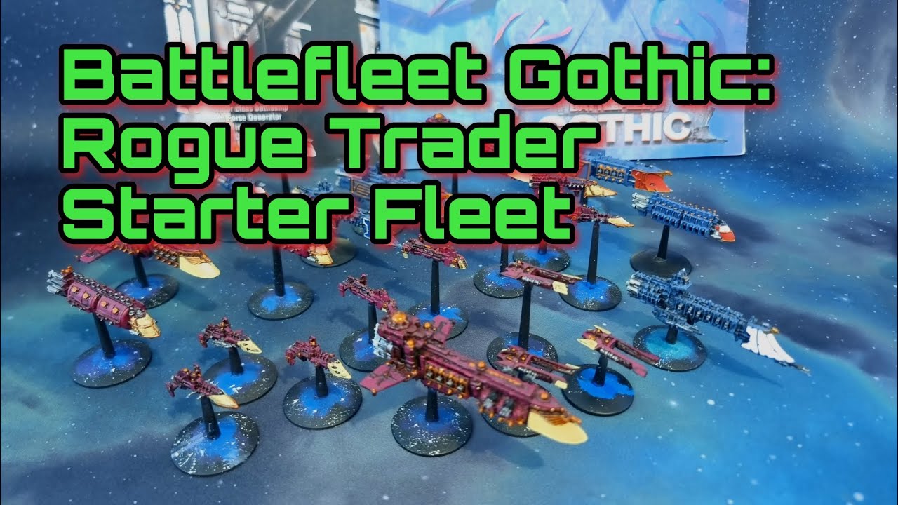 Battlefleet Gothic: Rogue Trader Starter Fleet - YouTube