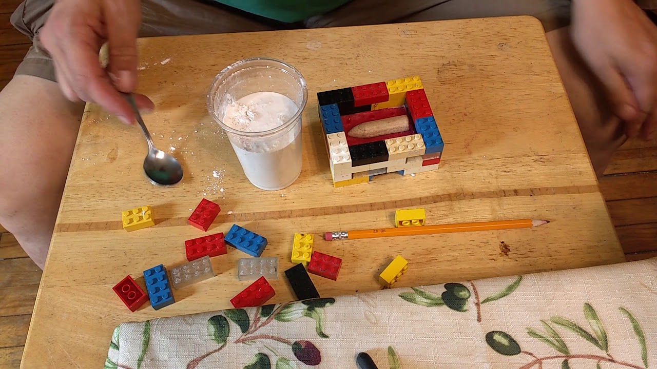 Casting a Plaster Corebox in a Lego Mold - YouTube
