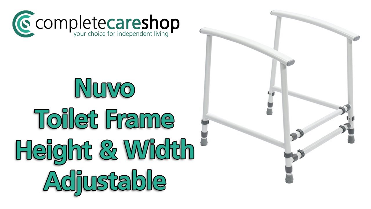 Nuvo Toilet Frame Height and Width Adjustable Assembly Guide - YouTube