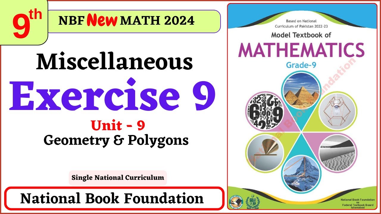 Class 9 Math Miscellaenous Exercise 9 I Unit 9 - National Book ...